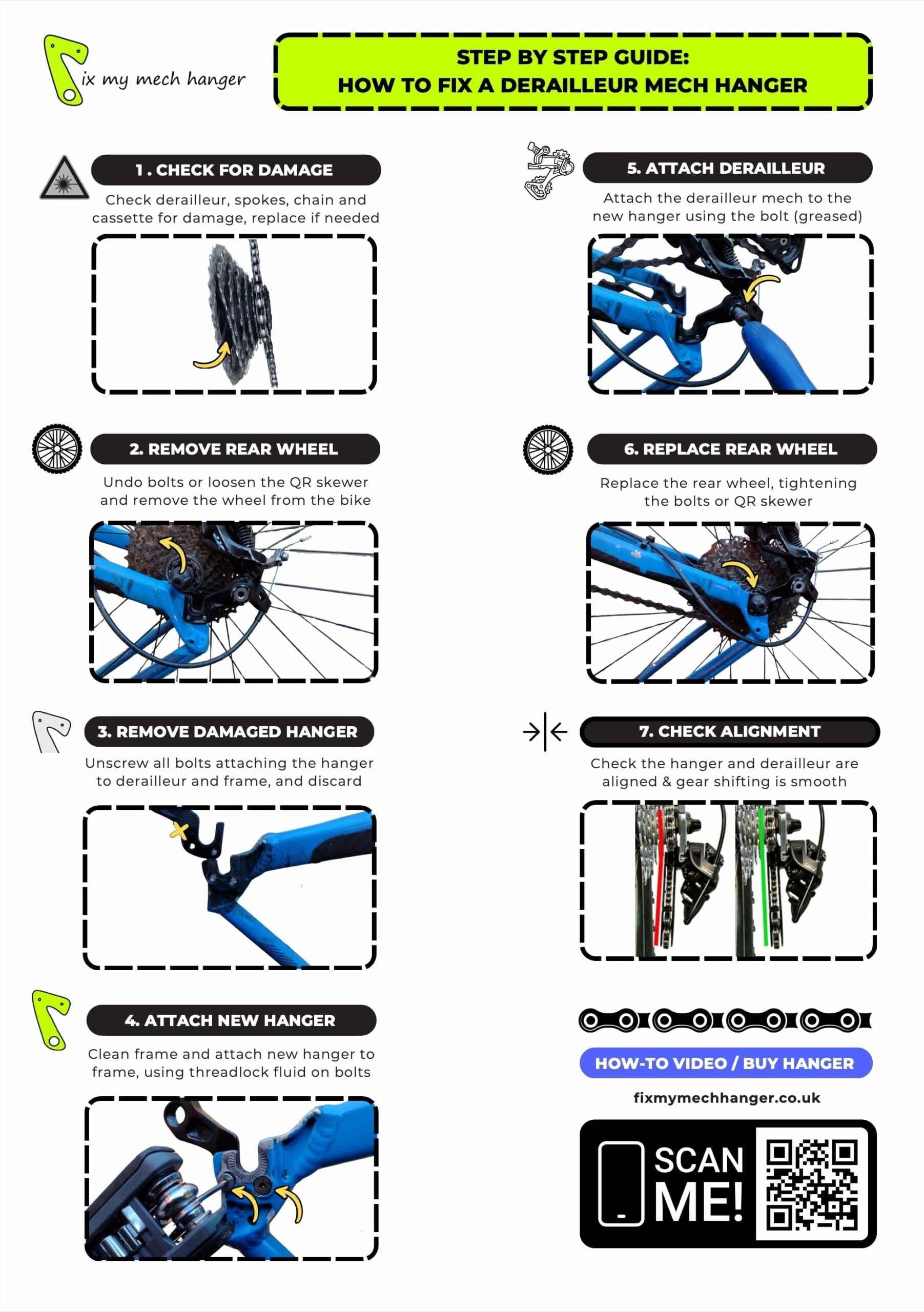 How to fix a broken derailleur hanger – Fix My Mech Hanger